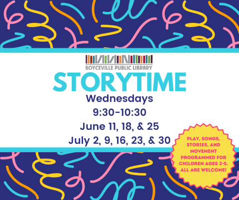 Summer Storytimes | Boyceville Public Library